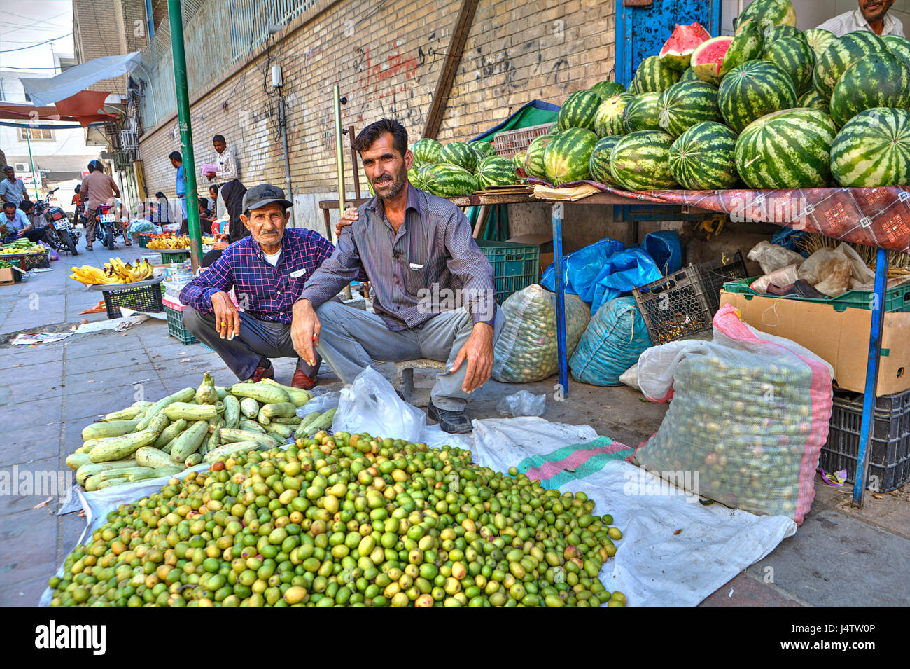 Bandar Abbas, Hormozgan Province, Iran - 16 april, 2017: Two persian ...