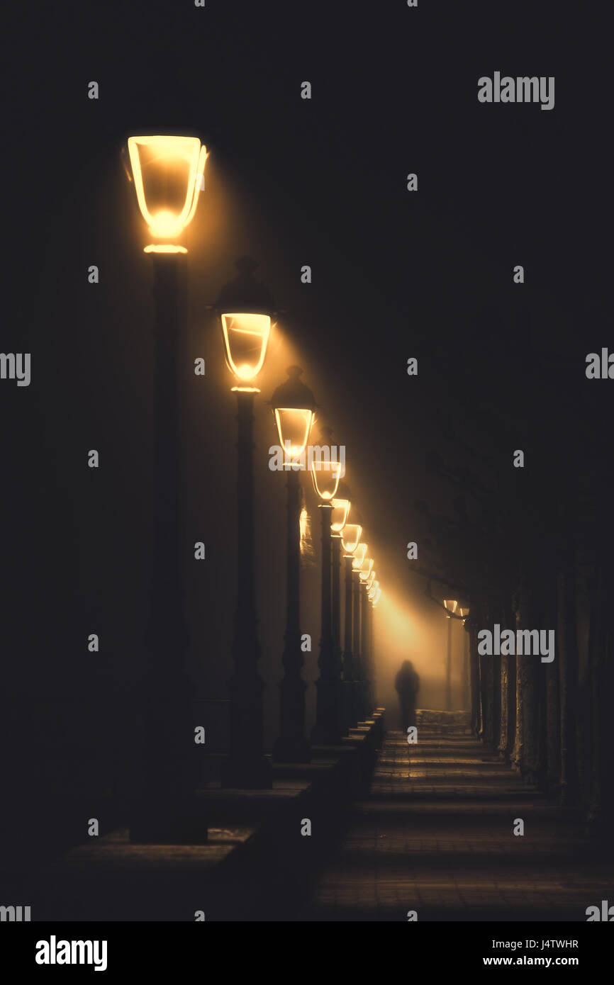 Scary man street lights hi-res stock photography and images - Alamy