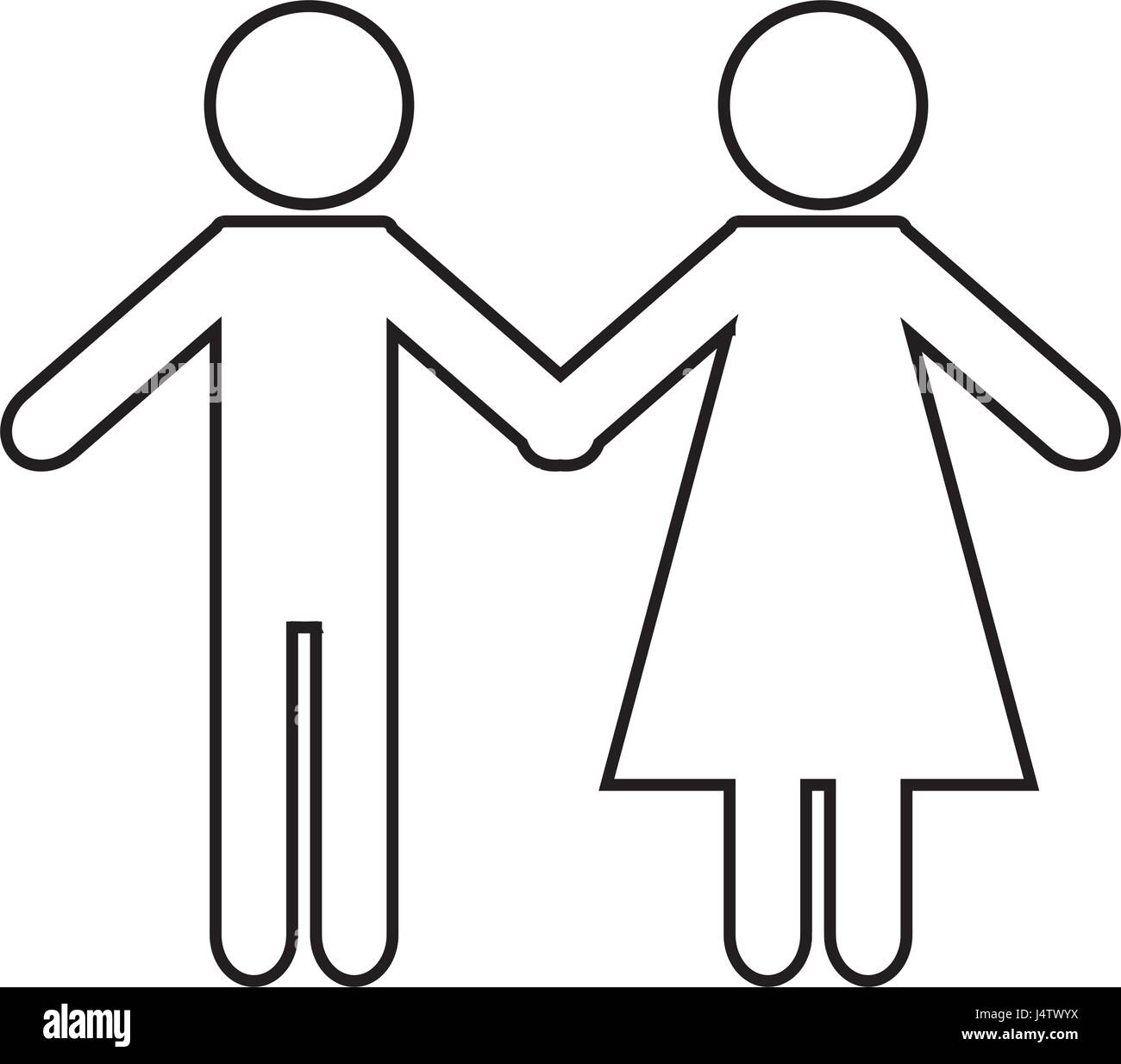 pictogram couple icon Stock Vector Image & Art - Alamy