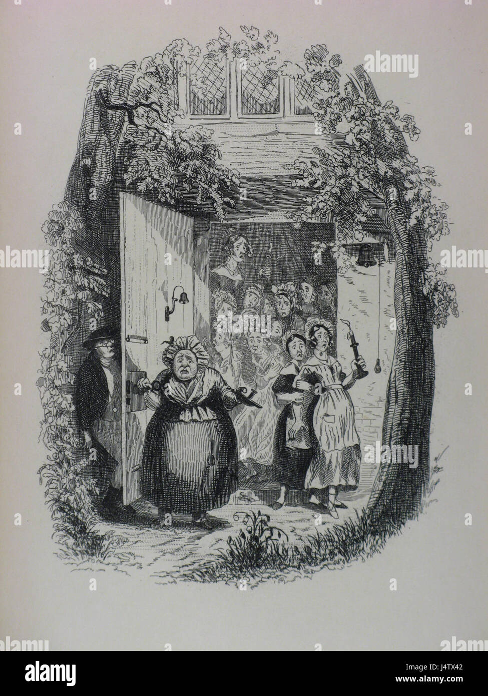 This engraving from the writings of Charles Dickens shows an ...
