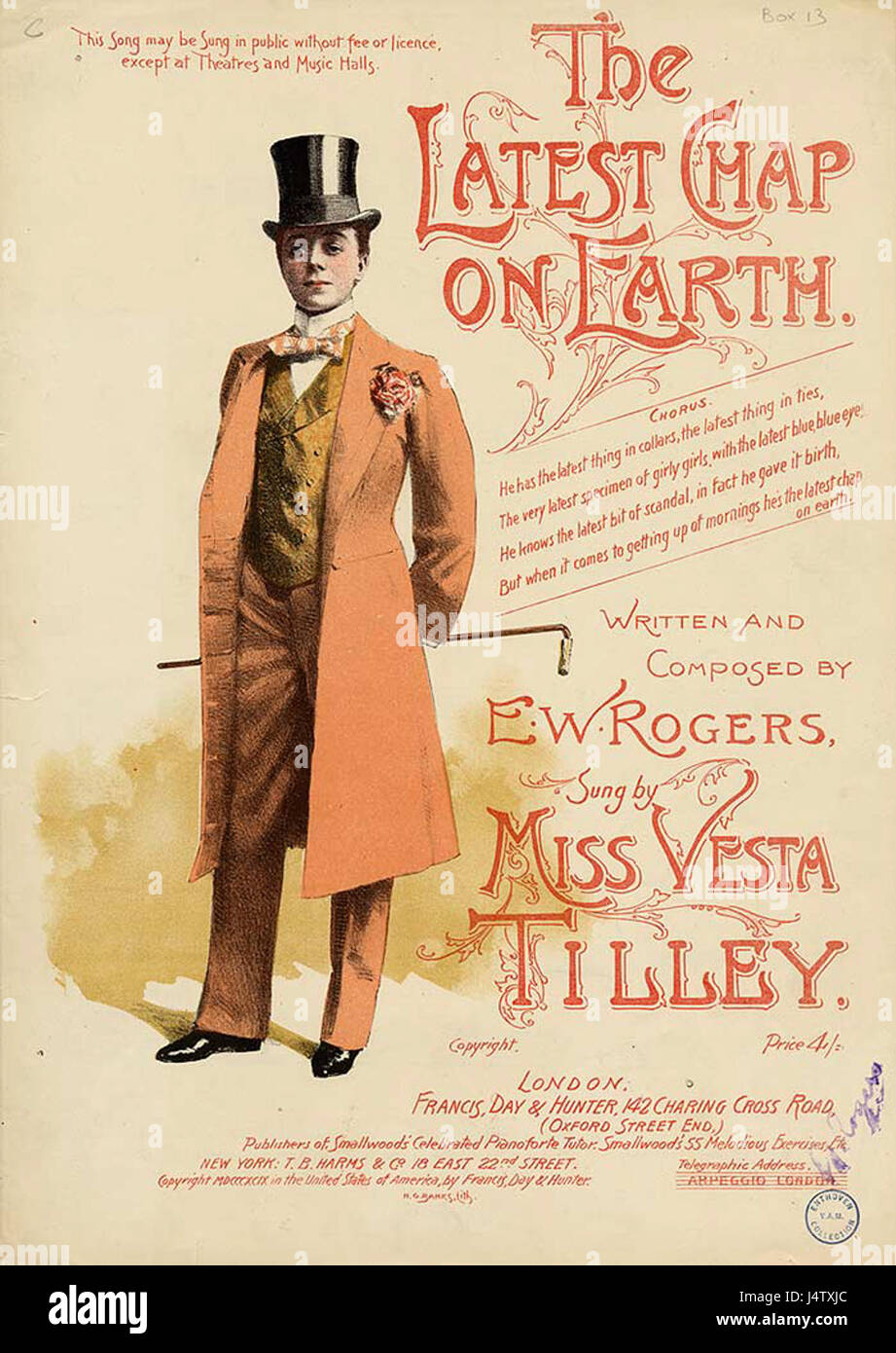 Vesta Tilley (poster Stock Photo - Alamy