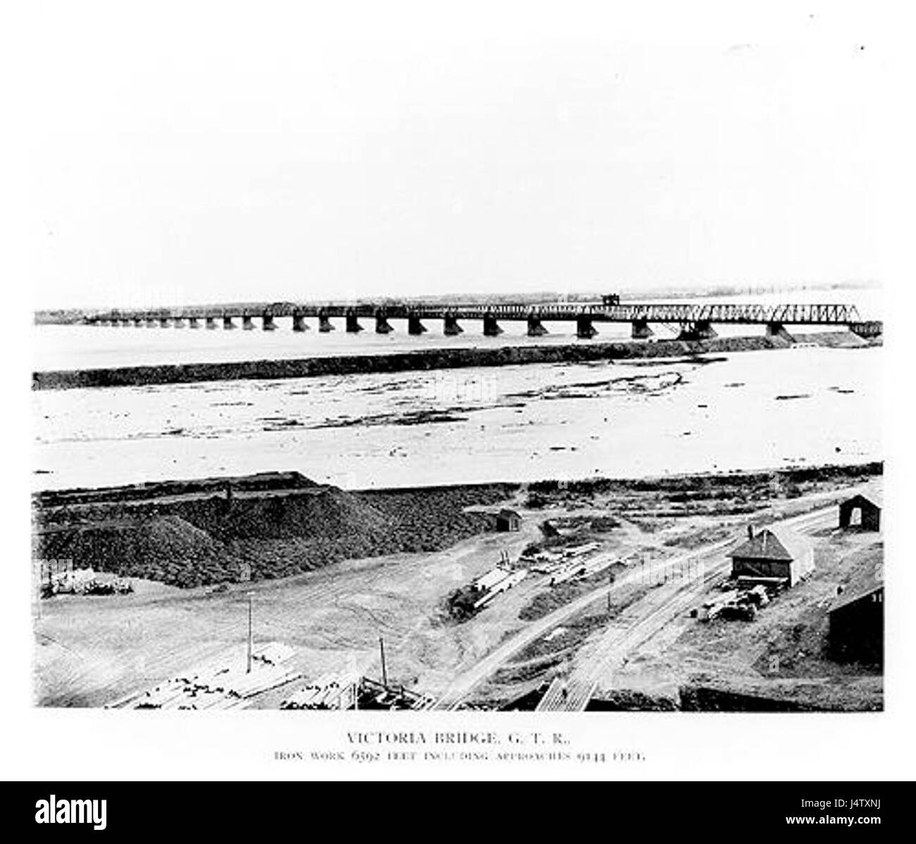 Victoria Bridge 1898 Stock Photo - Alamy