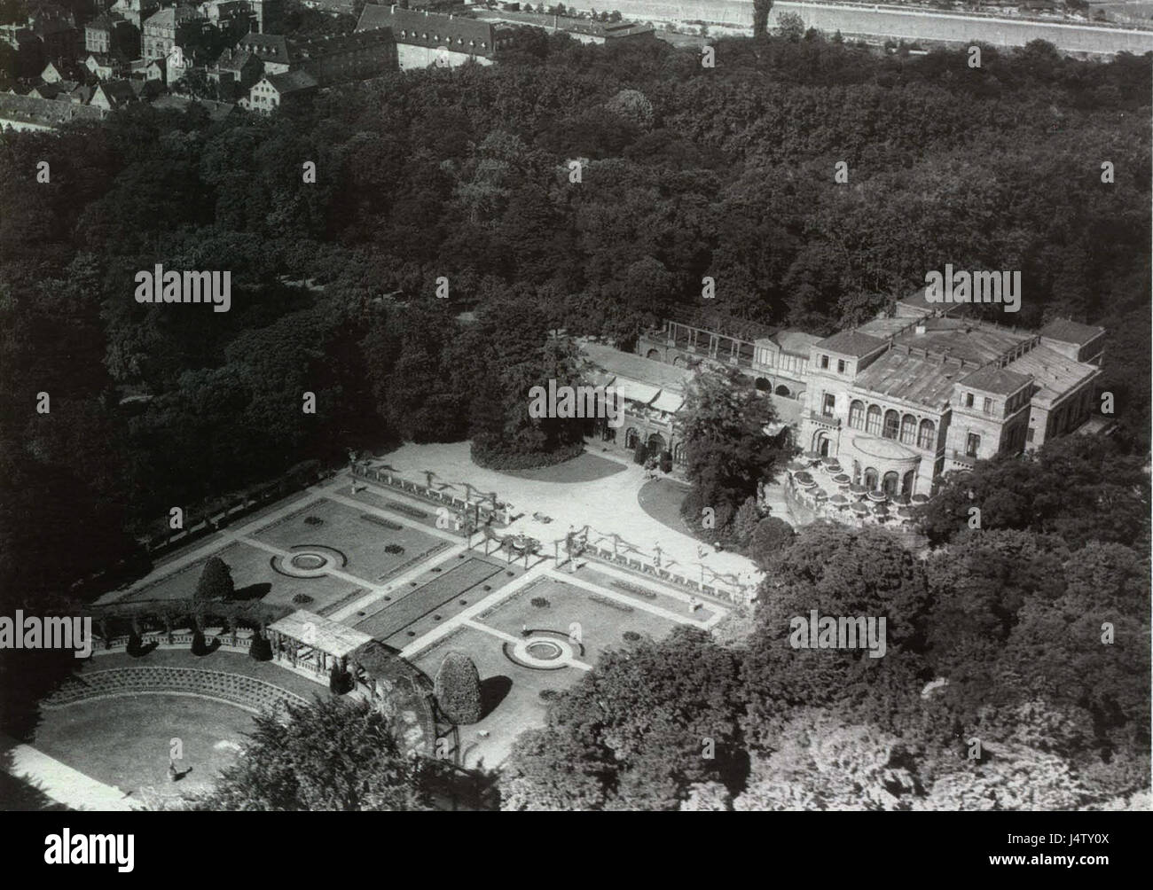 Villa Berg, located in the western view of the 1920s, showcases a ...