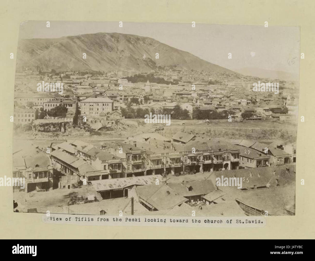 This view of Tiflis (modern-day Tbilisi, Georgia) is from the Peski ...