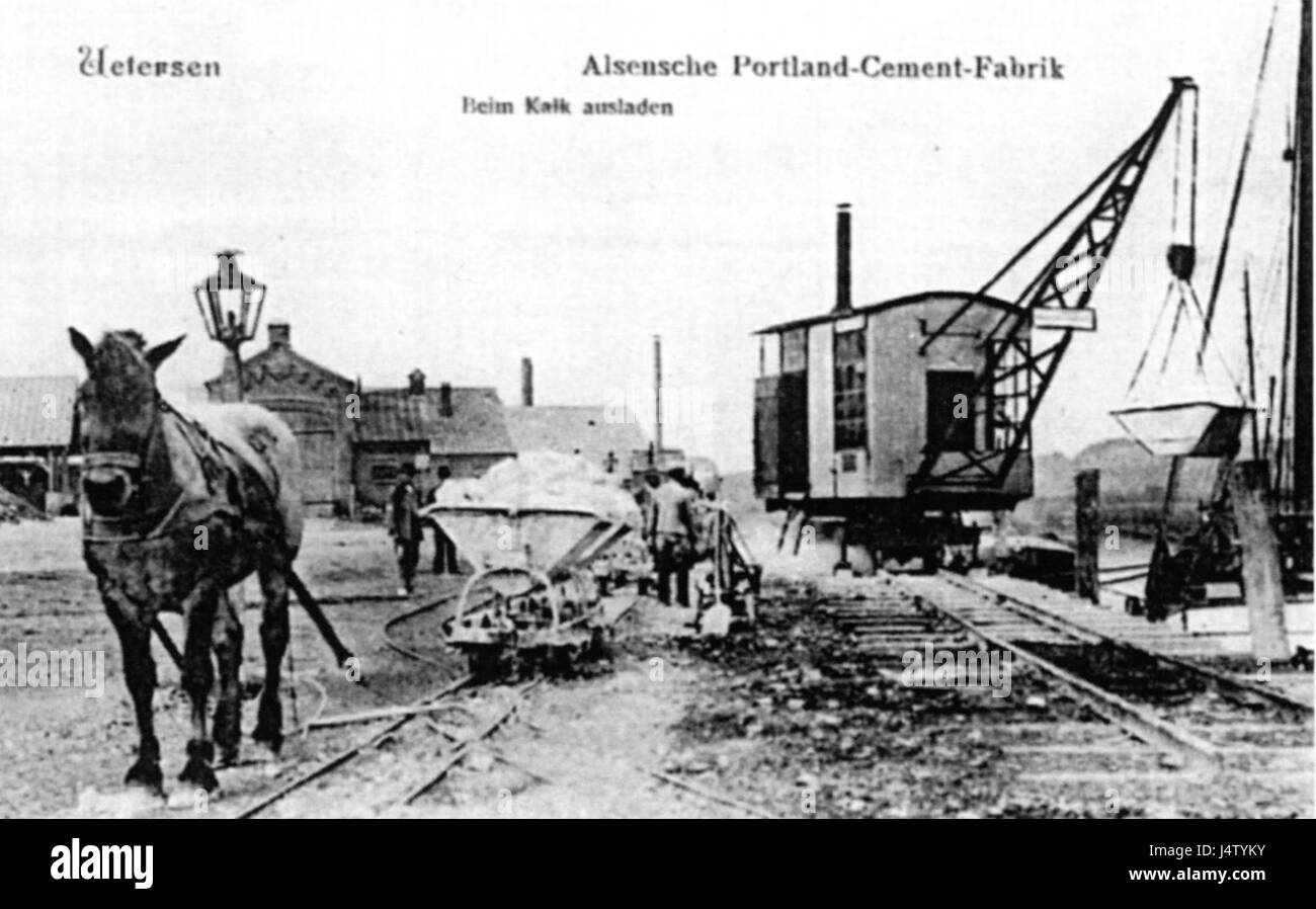 Uetersen Alsen Zementfabrik 1900 Stock Photo - Alamy
