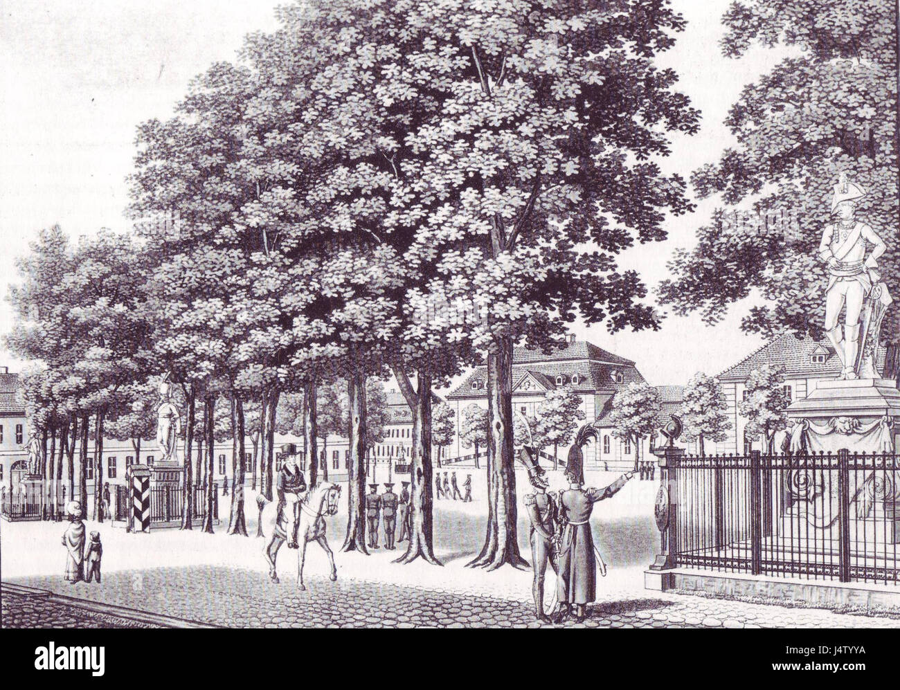 This title refers to a historical engraving of Wilhelmplatz, a square ...