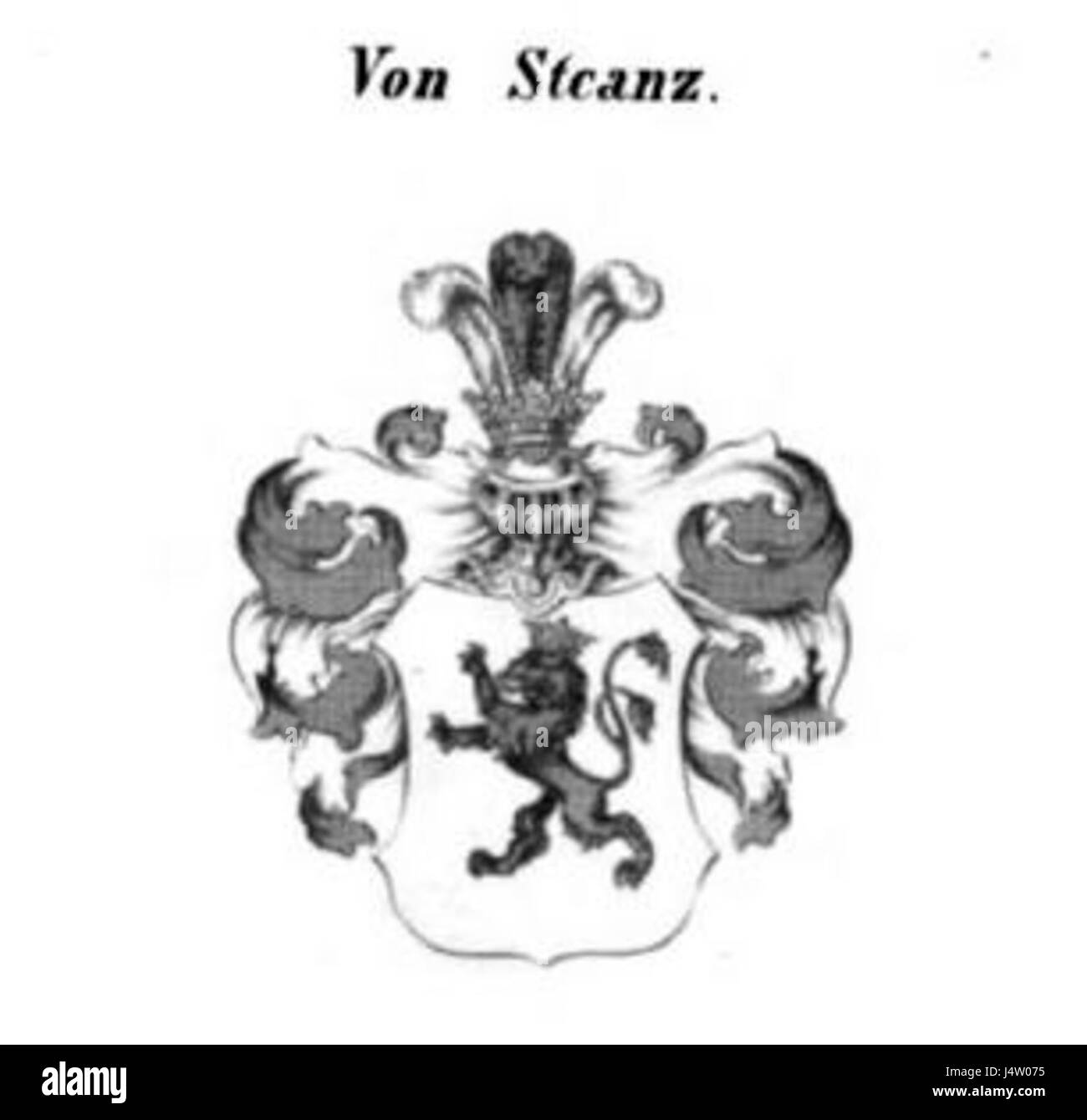 Wappen von Steanz Stock Photo - Alamy