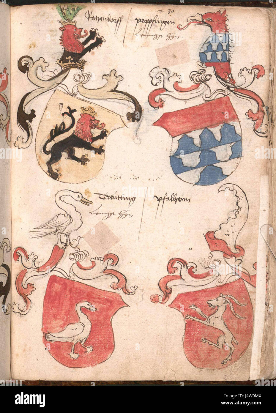 The Wernigeroder Wappenbuch is a heraldic manuscript, containing coats ...