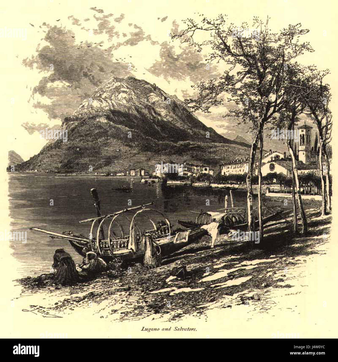 A depiction of Lugan and Salvatore by Josiah Wood Whymper, based on an ...