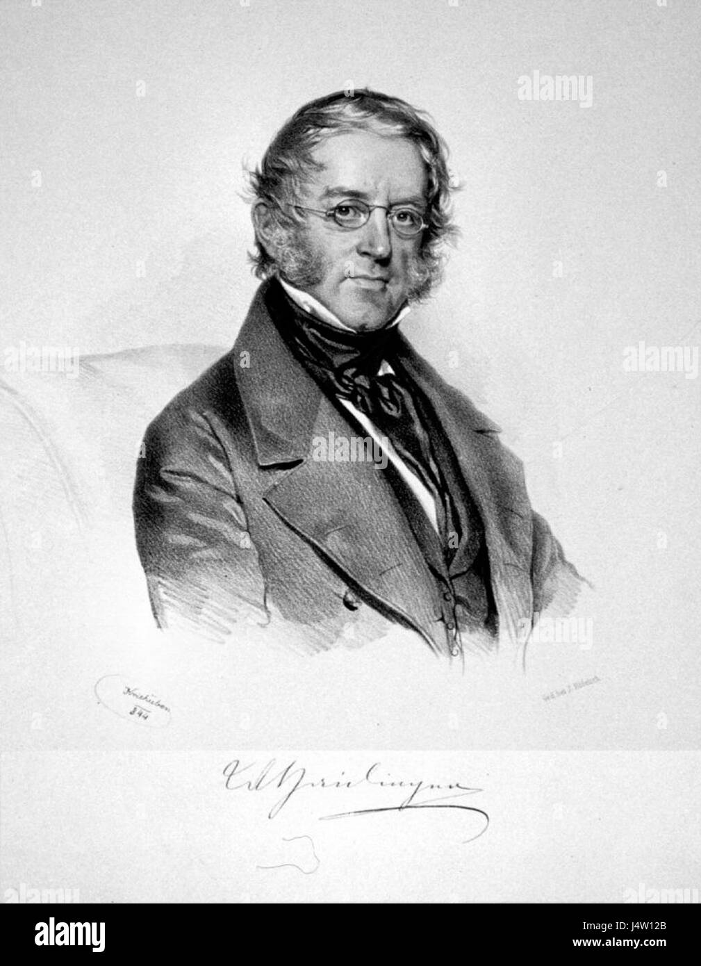 Wilhelm Carl Ritter von Haidinger (edit Stock Photo - Alamy