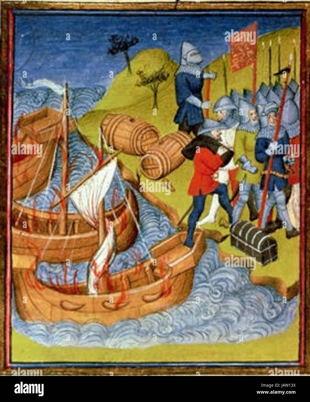 William I of England, also known as William the Conqueror, is depicted ...