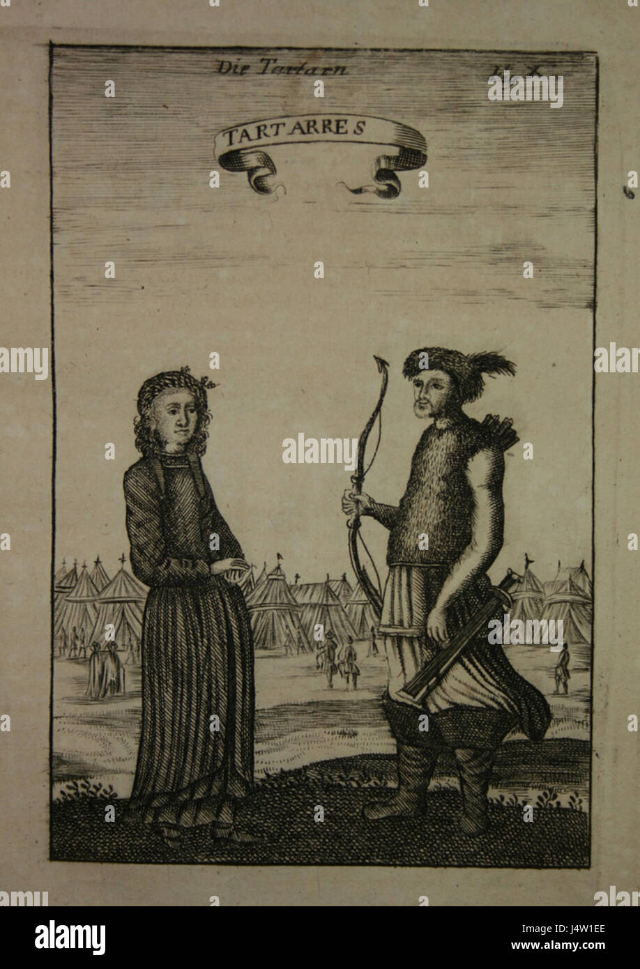 The 'View of Tartars' from 1685 likely depicts scenes from the Eurasian ...