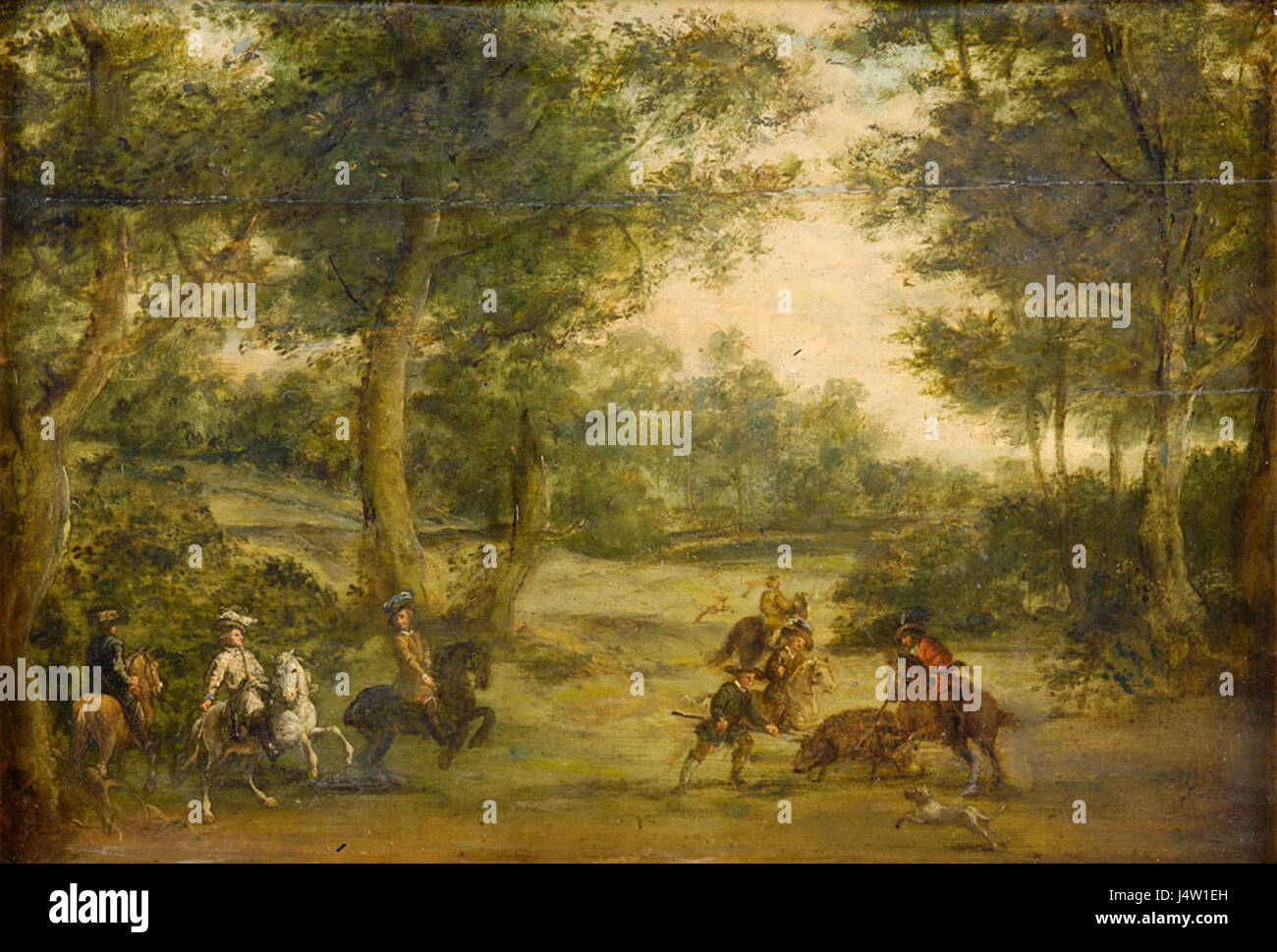 'Wildwschweinjagd' refers to wild boar hunting in the 17th and 18th ...