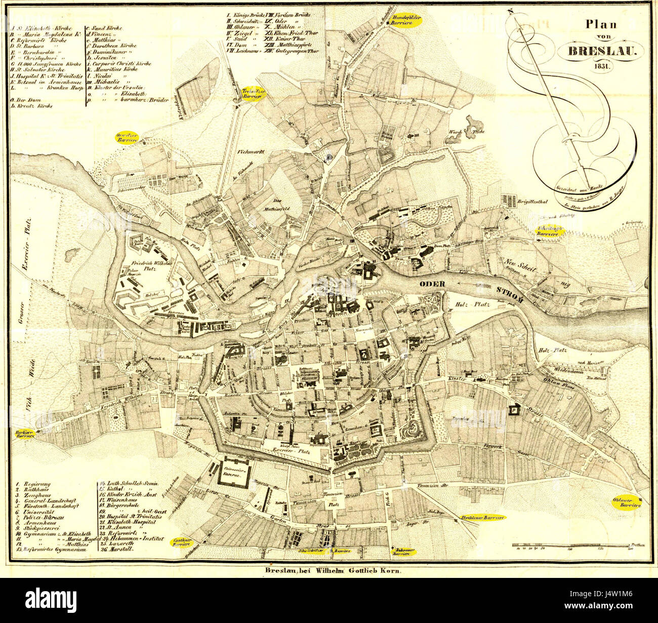 Wroclaw 1831 rogatki Stock Photo - Alamy