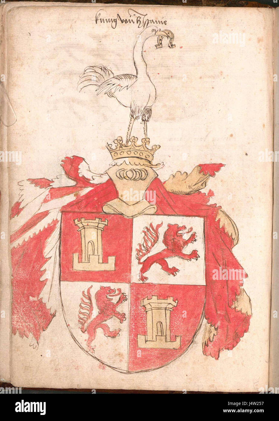 The Wernigeroder Wappenbuch is a German heraldic manuscript, featuring ...