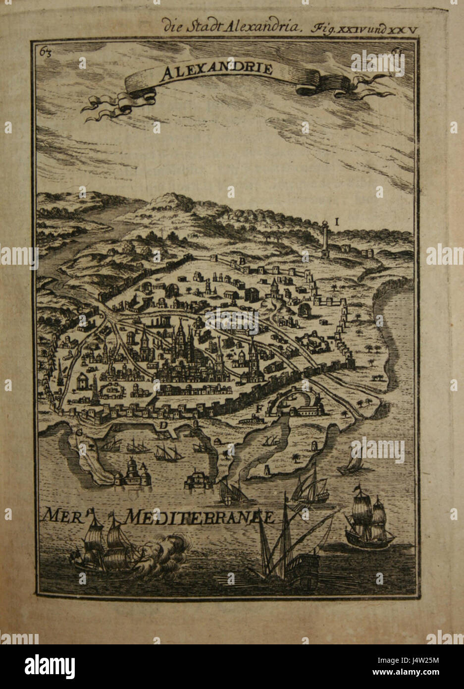 Old map of alexandria hi-res stock photography and images - Alamy