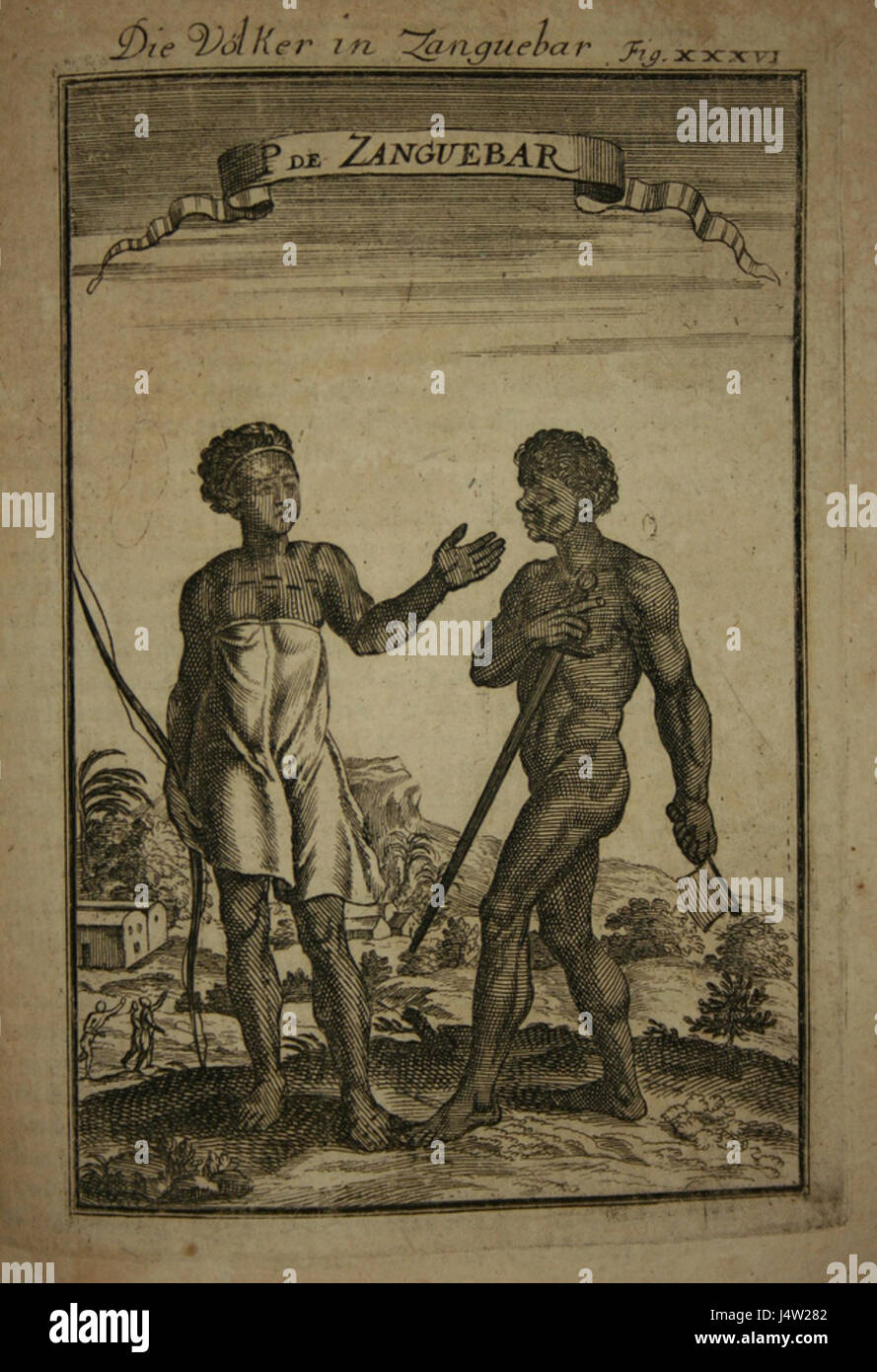 View of Zanzibarians, 1685 Stock Photo - Alamy