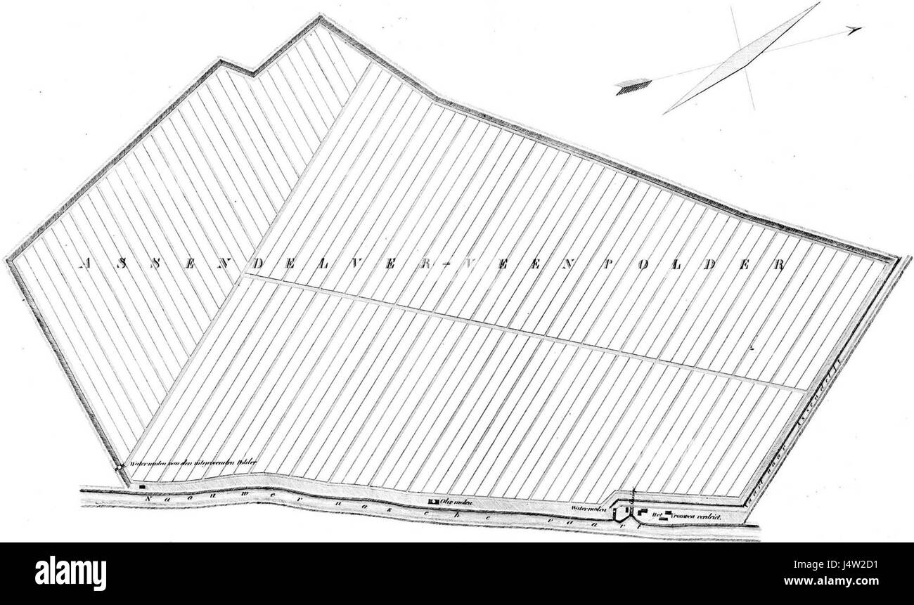 The Zuiderveenpolder in Assendelft, Netherlands, is a reclaimed land ...