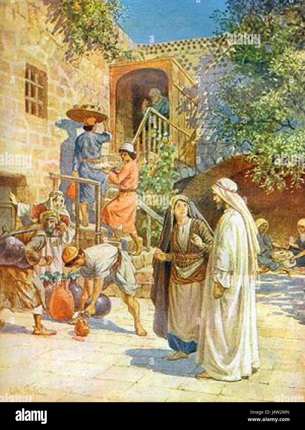 The wedding at Cana Stock Photo - Alamy