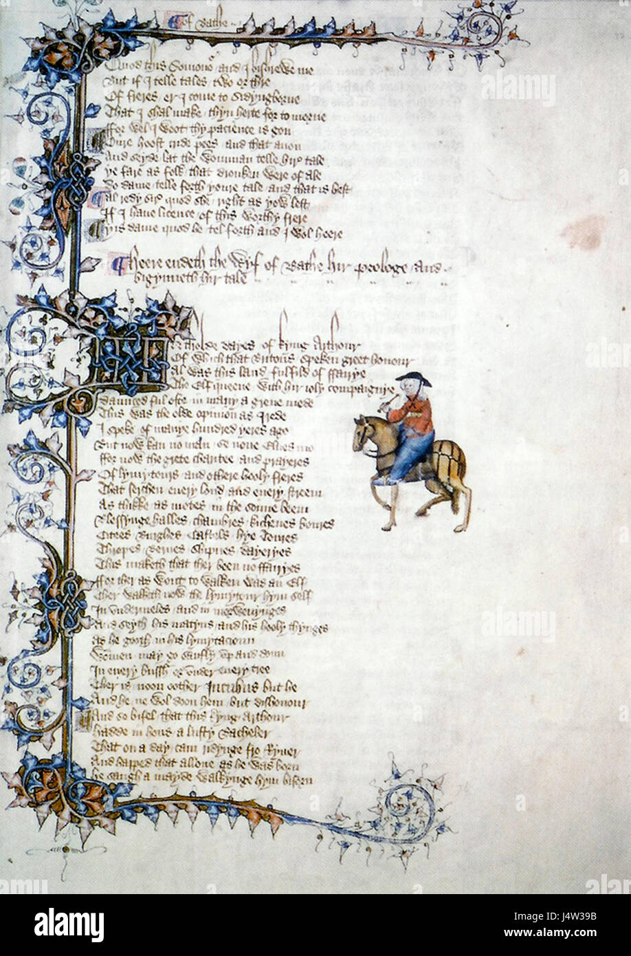 The 'Wife of Bath' manuscript is a part of Geoffrey Chaucer's 'The ...