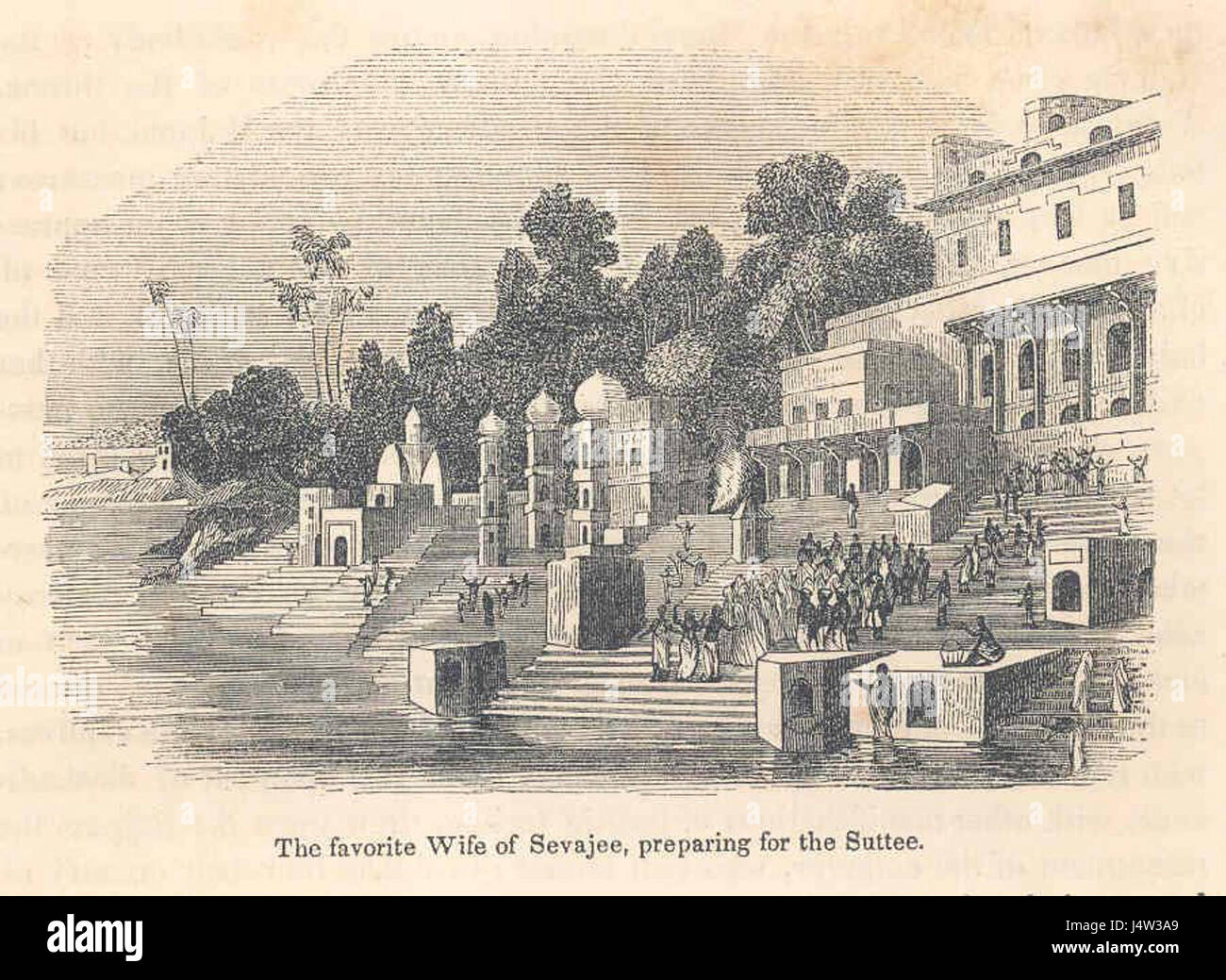 This illustration from an English history book (1851) depicts the ...