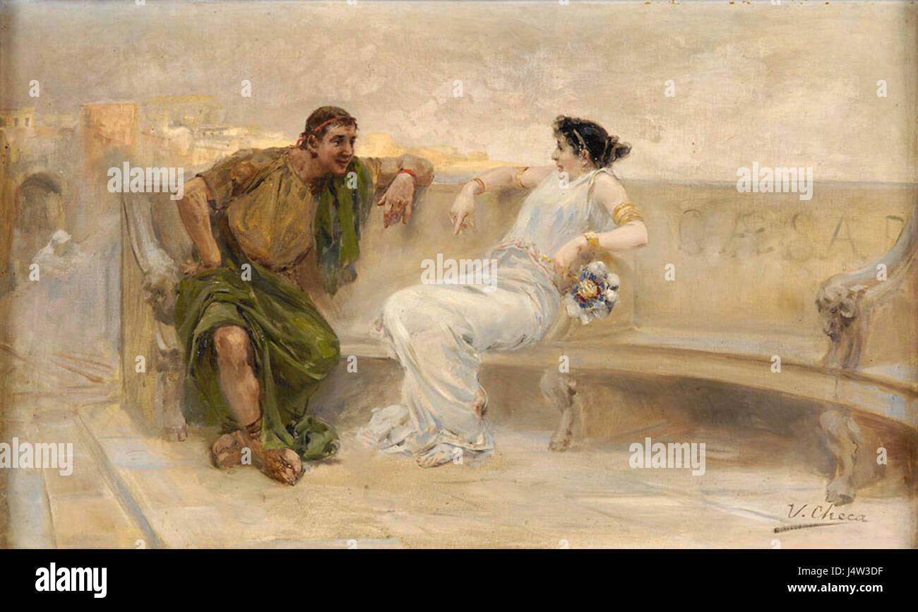 Ulpiano Checa y Sanz, a Spanish artist, is known for works inspired by ...