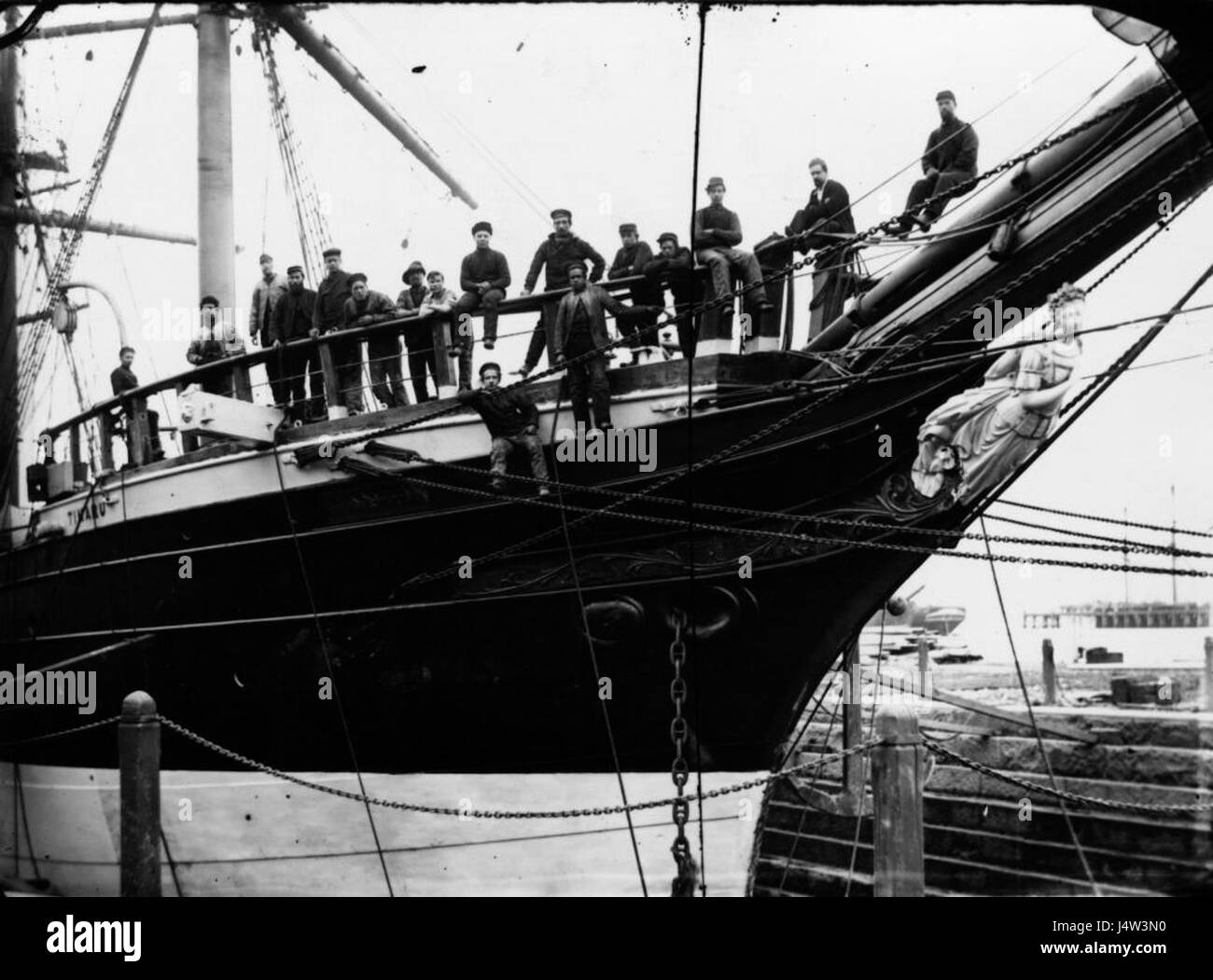 Timaru (ship, 1874) natlib.nz 409267 Stock Photo - Alamy