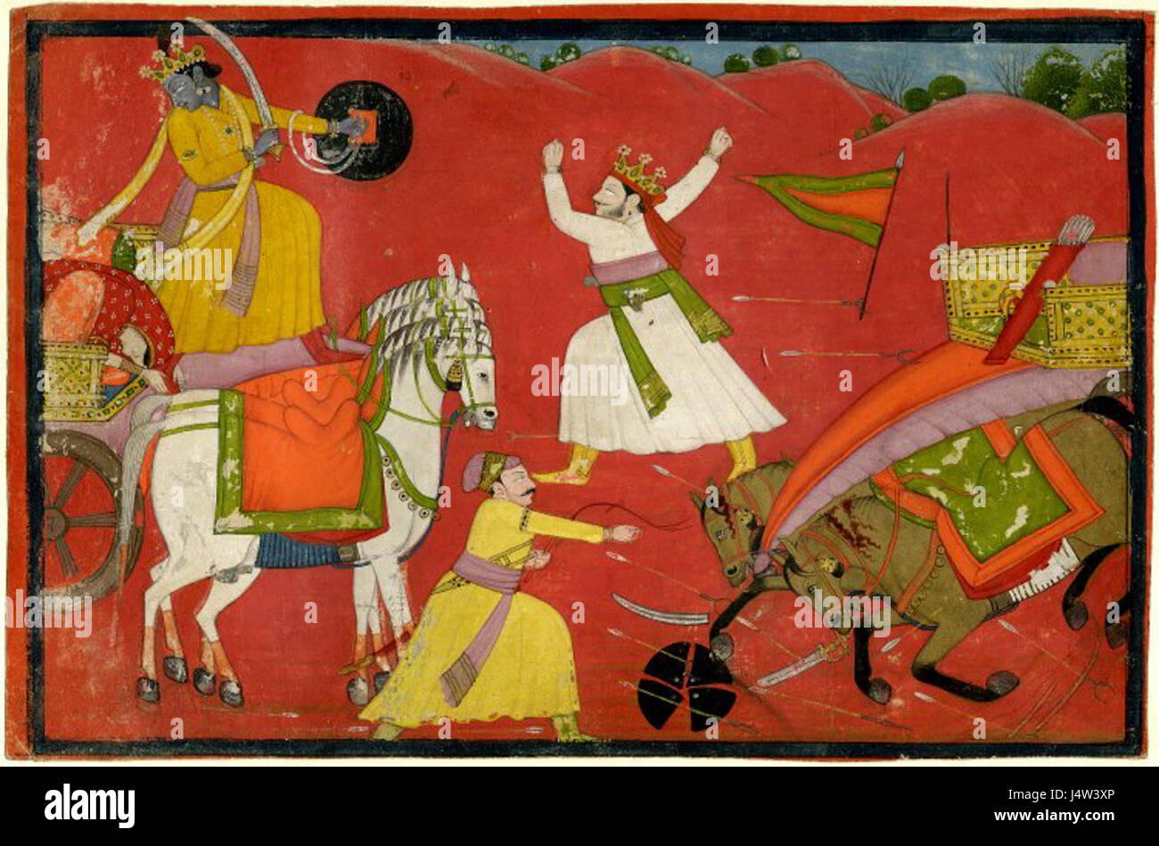 The 'Humiliation of Rukmana' is a dramatic scene from Hindu mythology ...