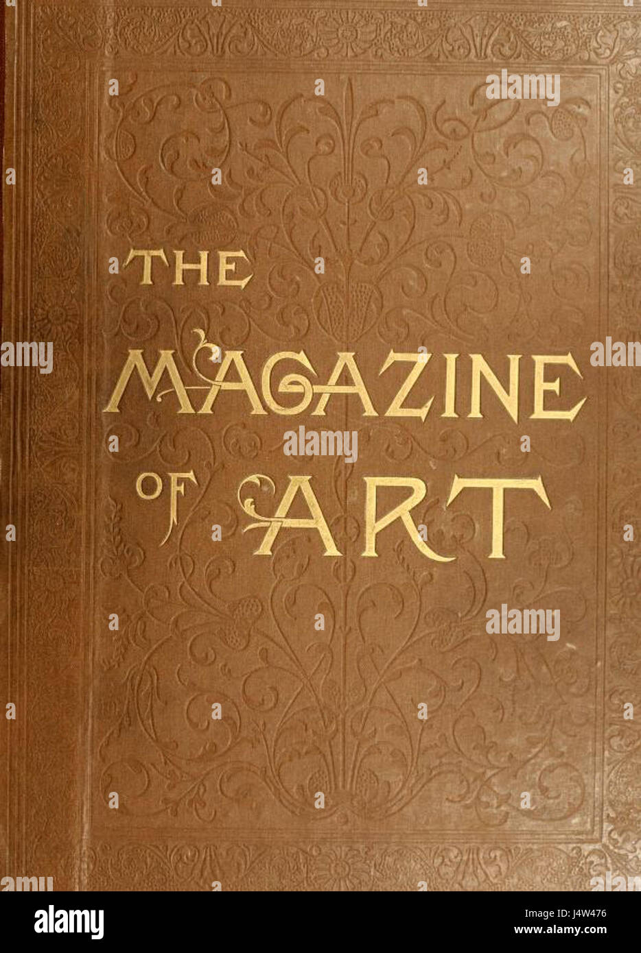 The cover of The Magazine of Art features artwork related to art ...