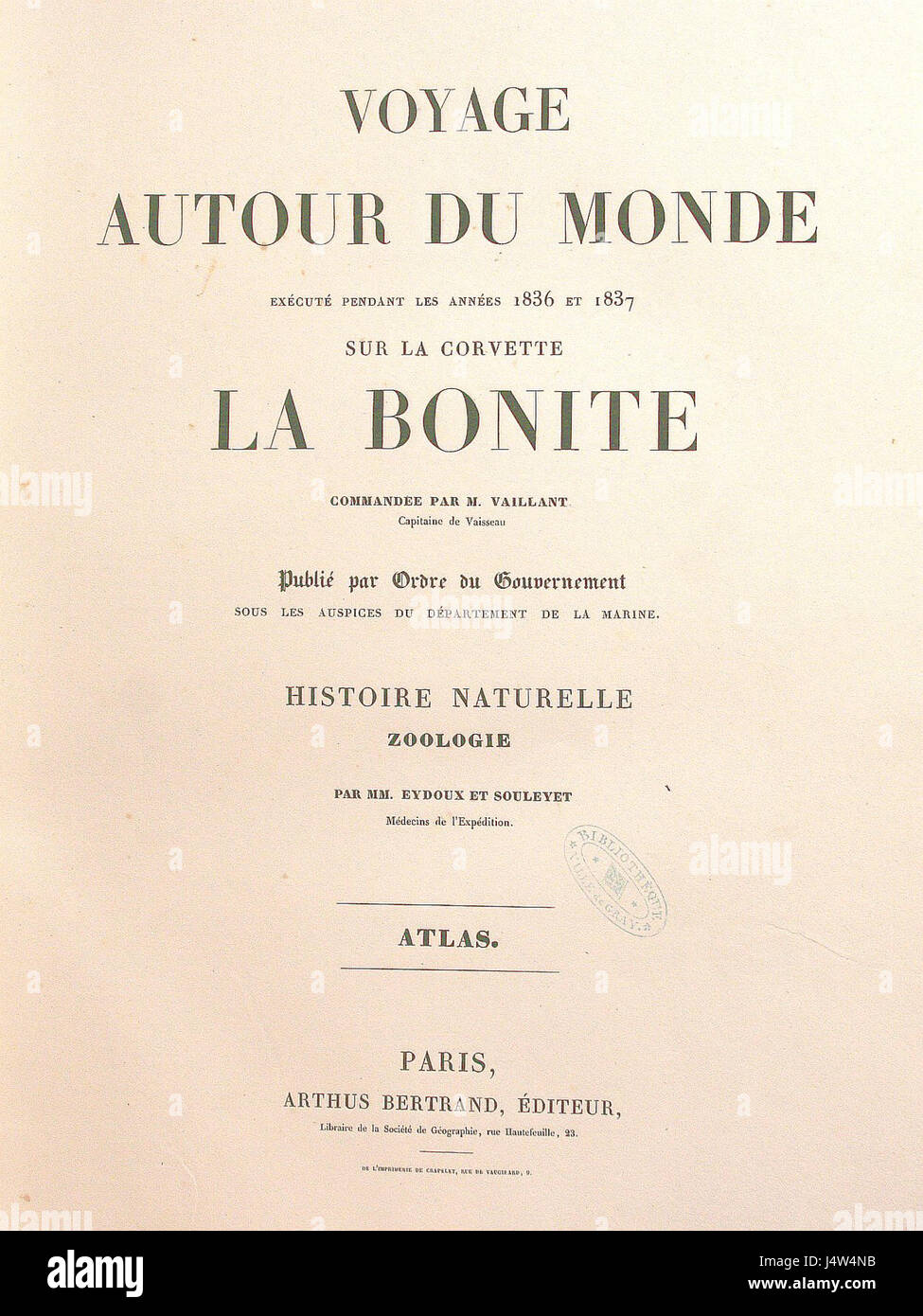 Voyage de la Bonite Stock Photo - Alamy