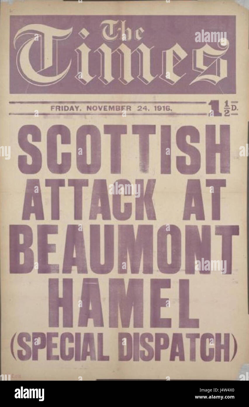 Beaumont hamel 1916 hi-res stock photography and images - Alamy