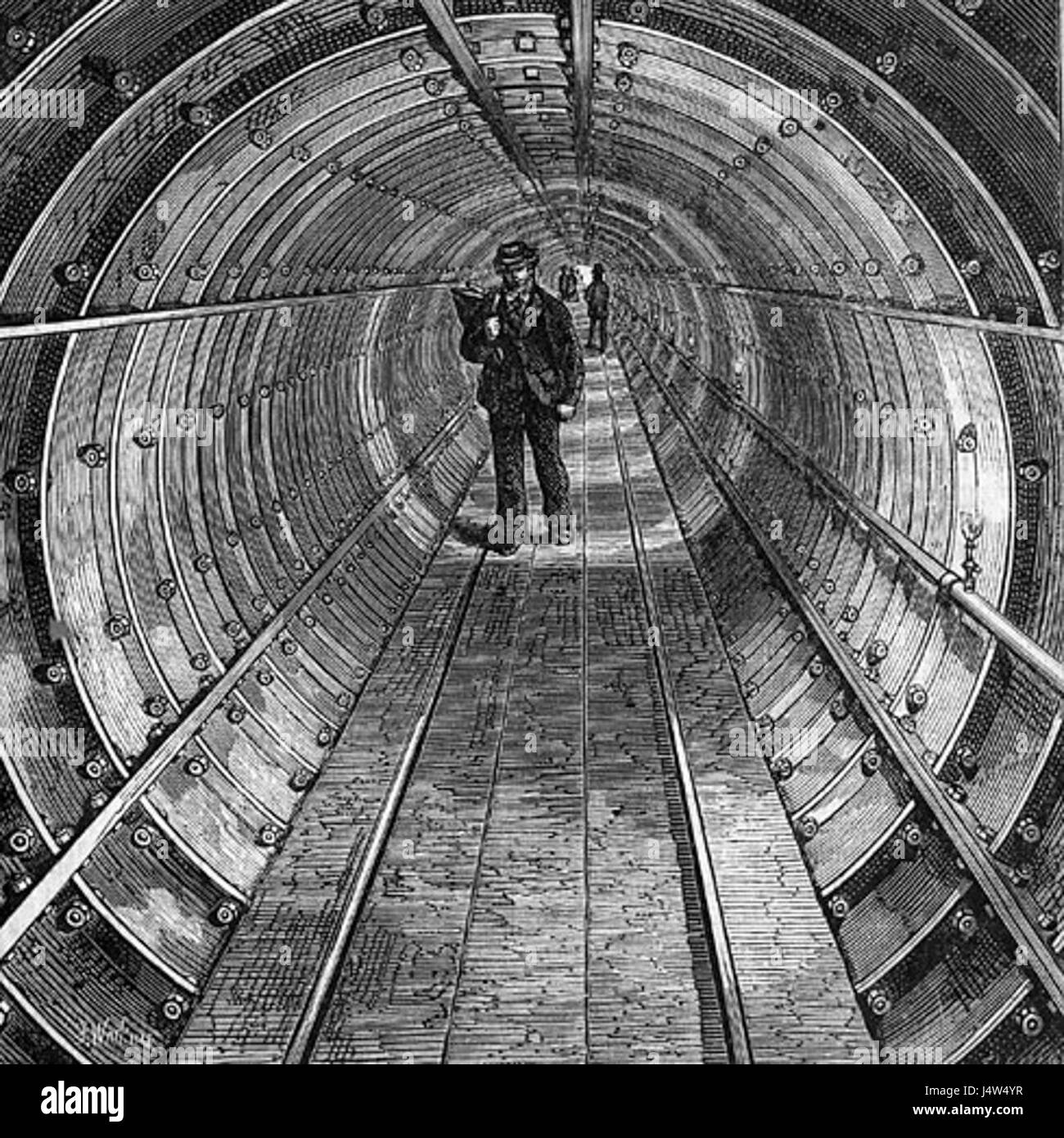 Tower Subway 1870 Stock Photo - Alamy