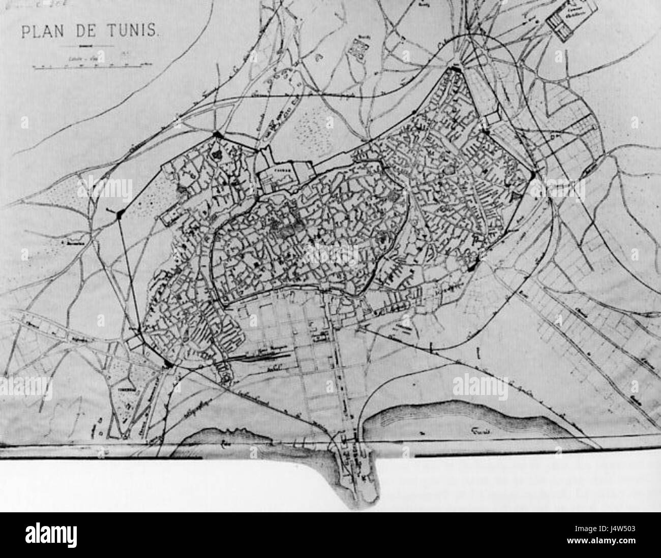 Urban city map tunis hi-res stock photography and images - Alamy