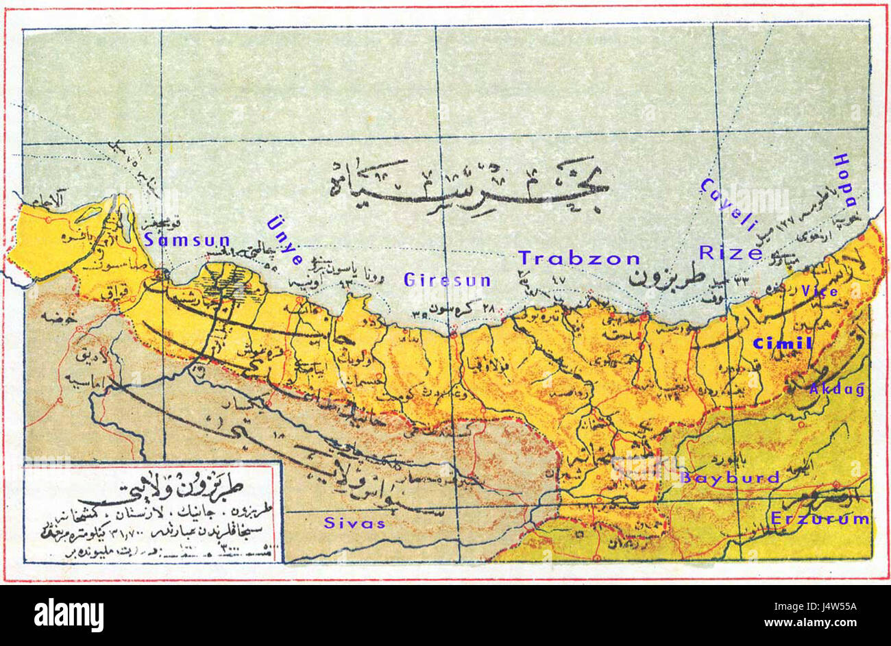 Map of trabzon hi-res stock photography and images - Alamy