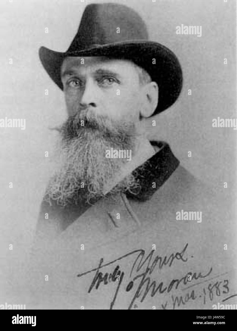 Thomas Moran photographic portrait Stock Photo - Alamy