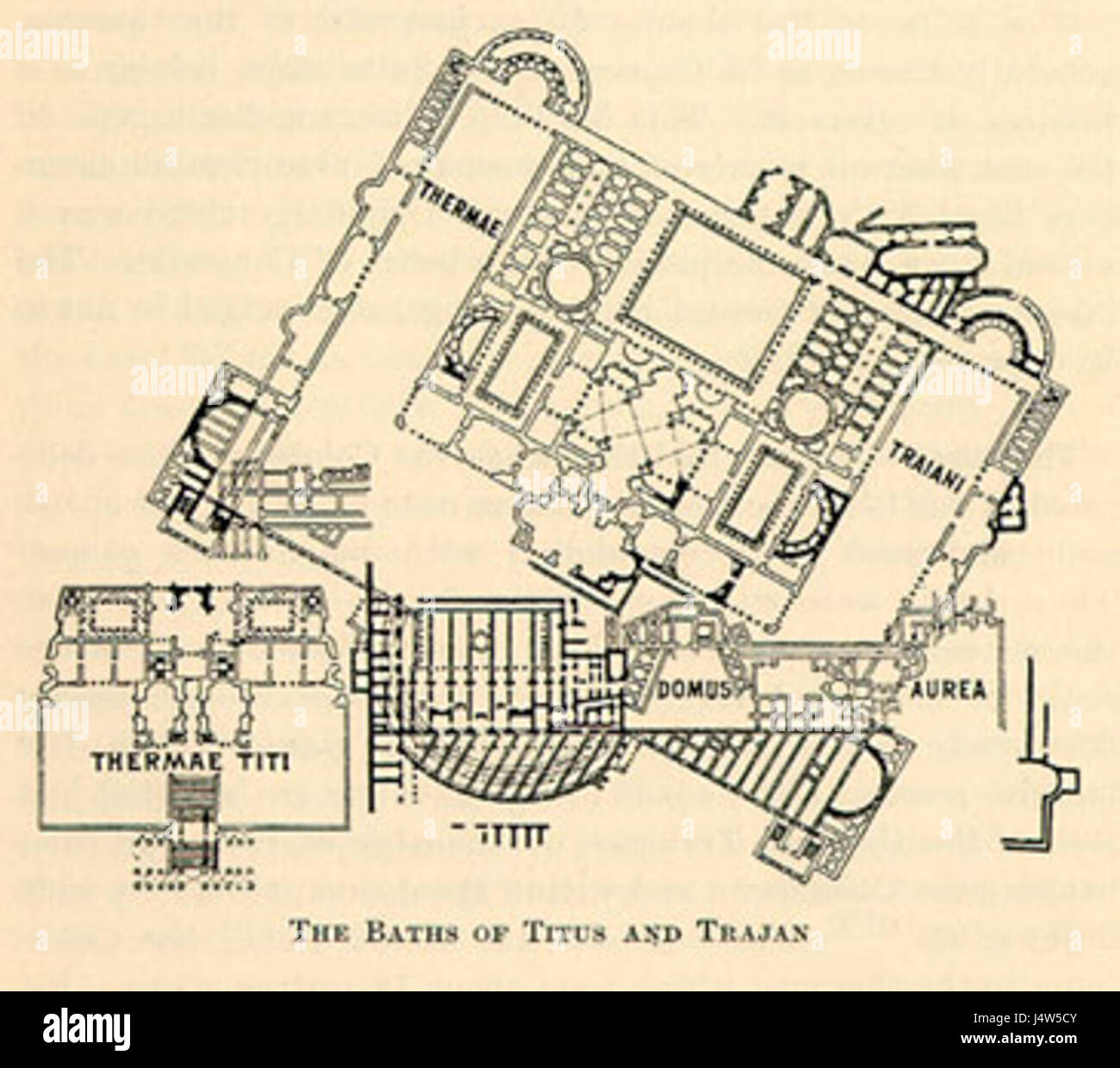 The Trajan Bath Plan is an ancient Roman architectural design ...