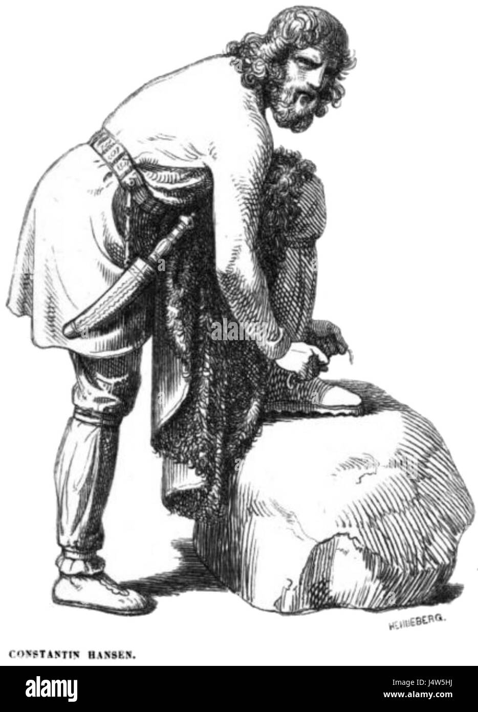 'Vidar' is a significant work by Hansen, portraying the Norse god Vidar ...