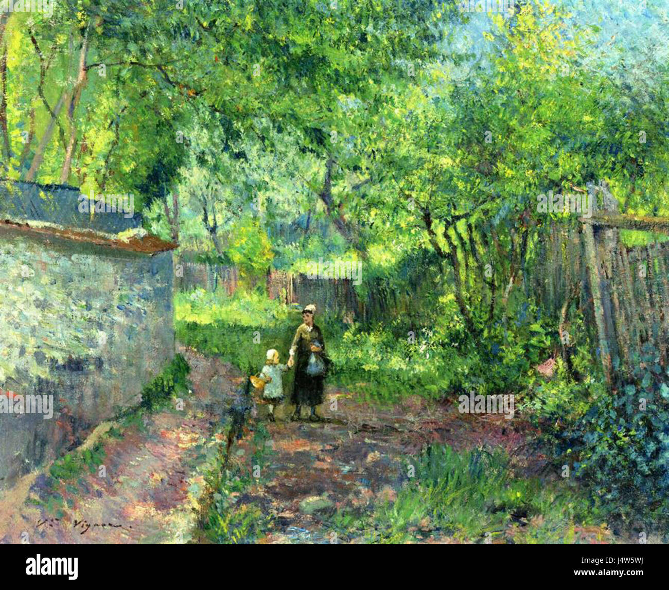 'Vignon Mother and Child' likely refers to a painting or artwork by the ...