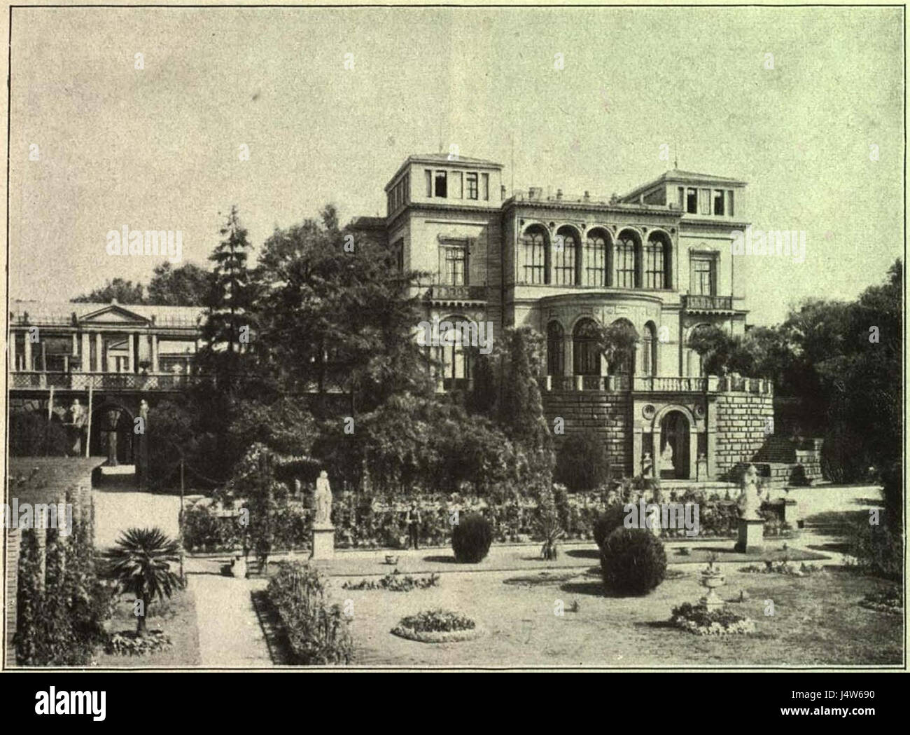 'Villa Berg, Ansicht von Westen' is a 1912 depiction of Villa Berg, an ...