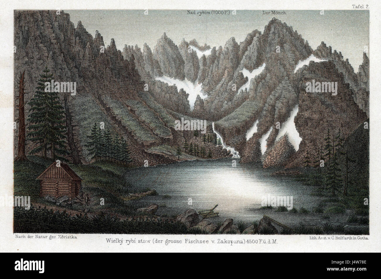 Vysoke Tatry2. Gotha, 1865 Stock Photo - Alamy