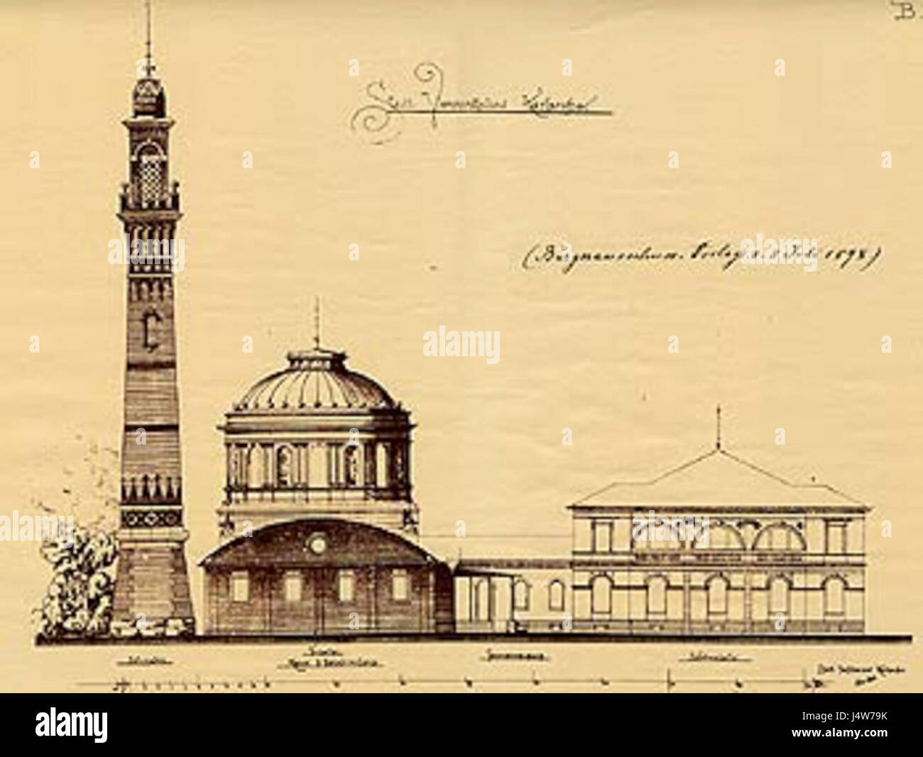 This image showcases the design of the Vierordtbad Kamin, a historical ...