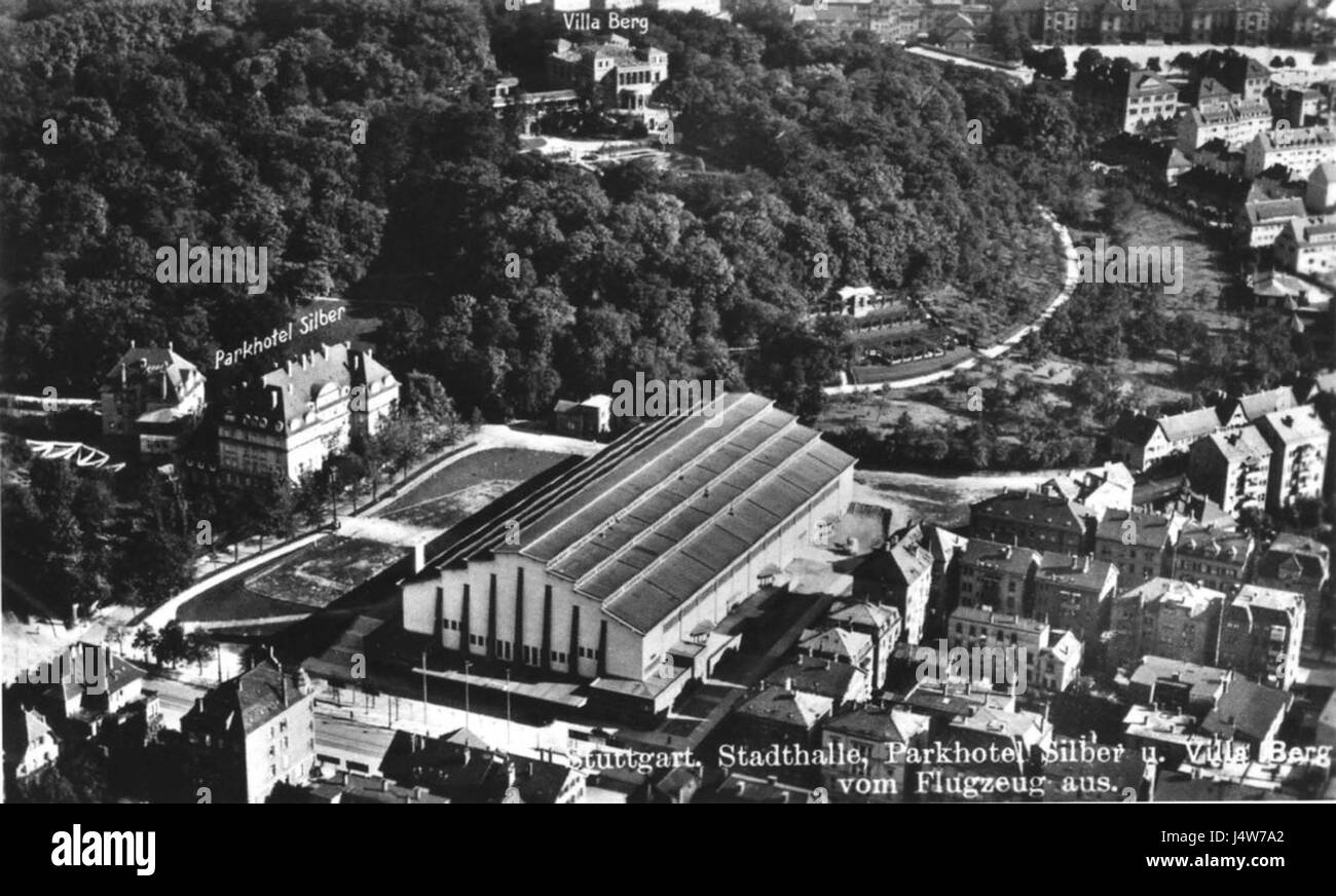 Villa Berg, Luftbild, Villa Berg, Westpark, Stadthalle, Parkhotel ...