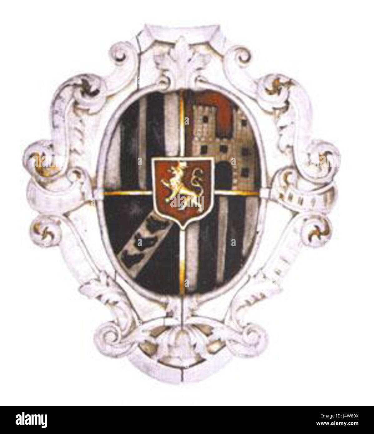 The Wappen zu Sayn Wittgenstein Berleburg represents the coat of arms ...