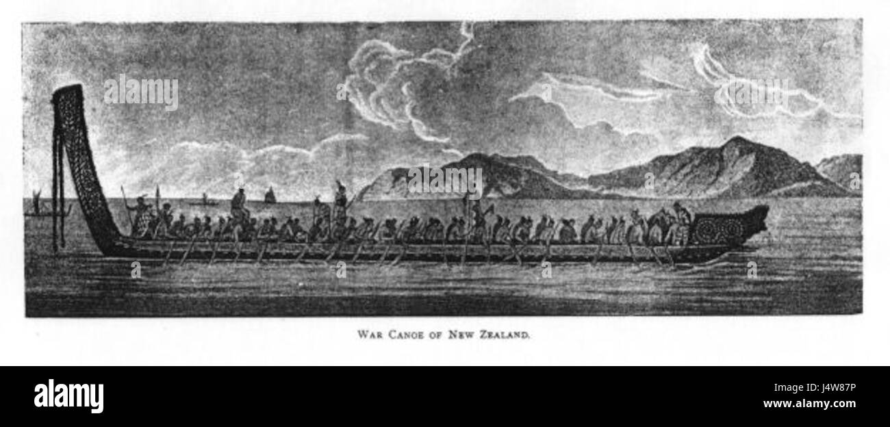 War Canoe of New Zealand Stock Photo - Alamy
