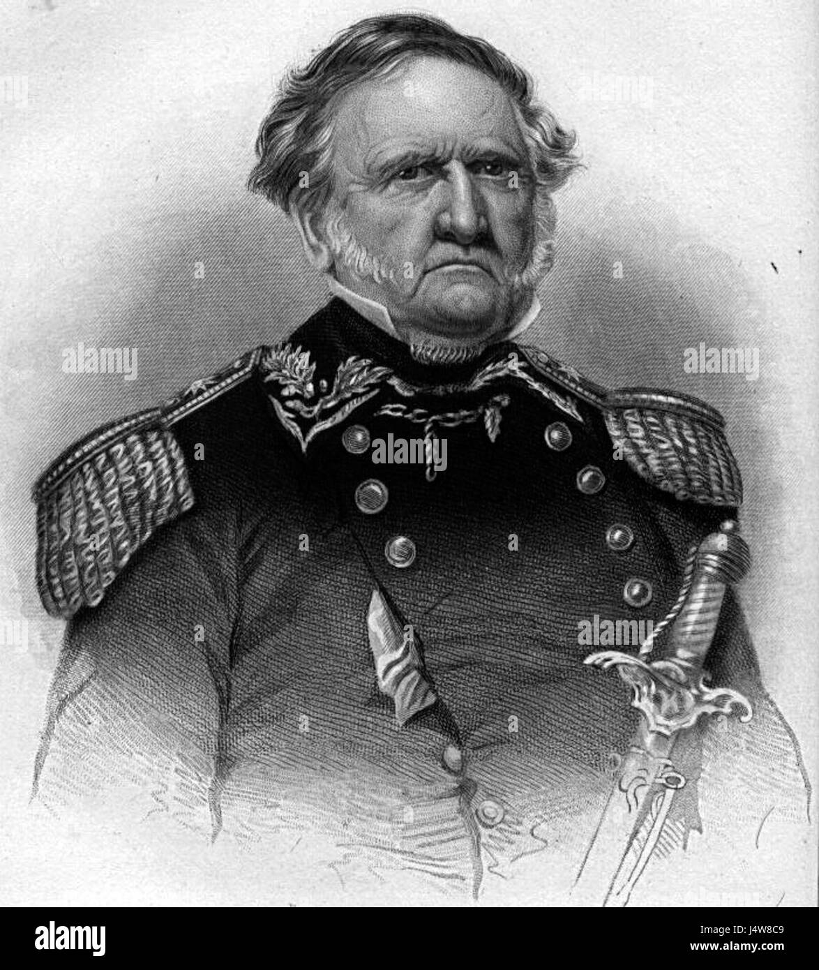 This is a portrait of Winfield Scott, a prominent United States Army ...