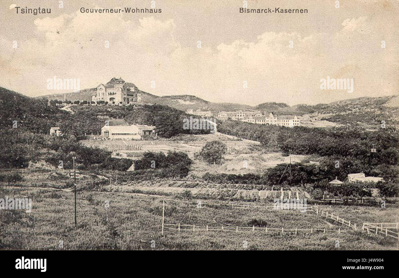 Tsingtau Postkarten from around 1900 depict historical postcards from ...