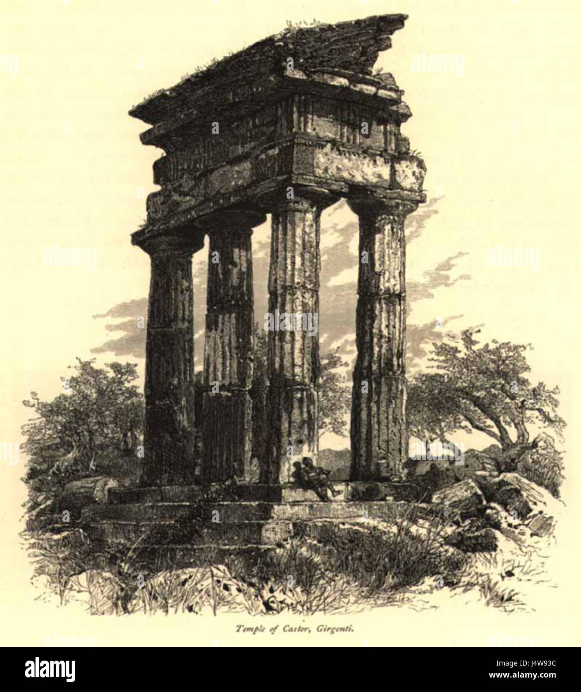 Whymper, Josiah Wood (1813 1903) (after a work by Harry Fenn) Tempio di ...