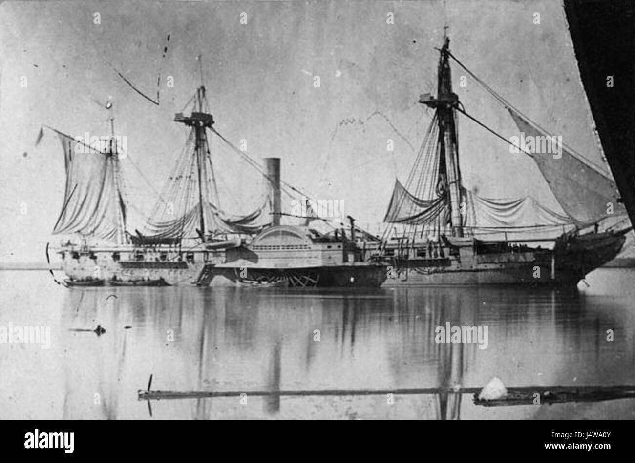 The USS Mississippi was a steam-powered warship built for the United ...