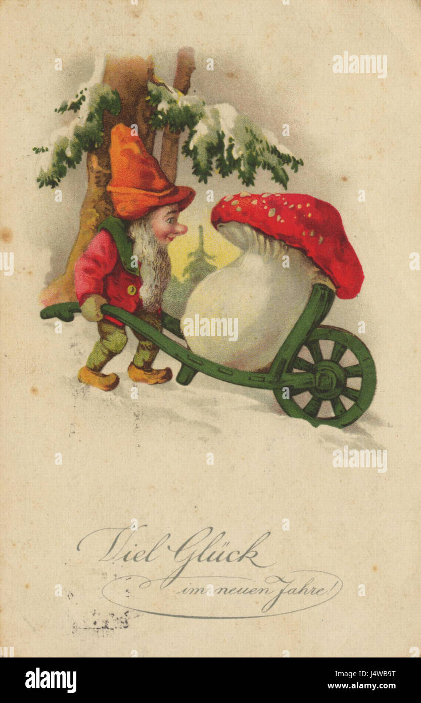 Zwerg Postkarte 001 features an early 20th-century postcard ...