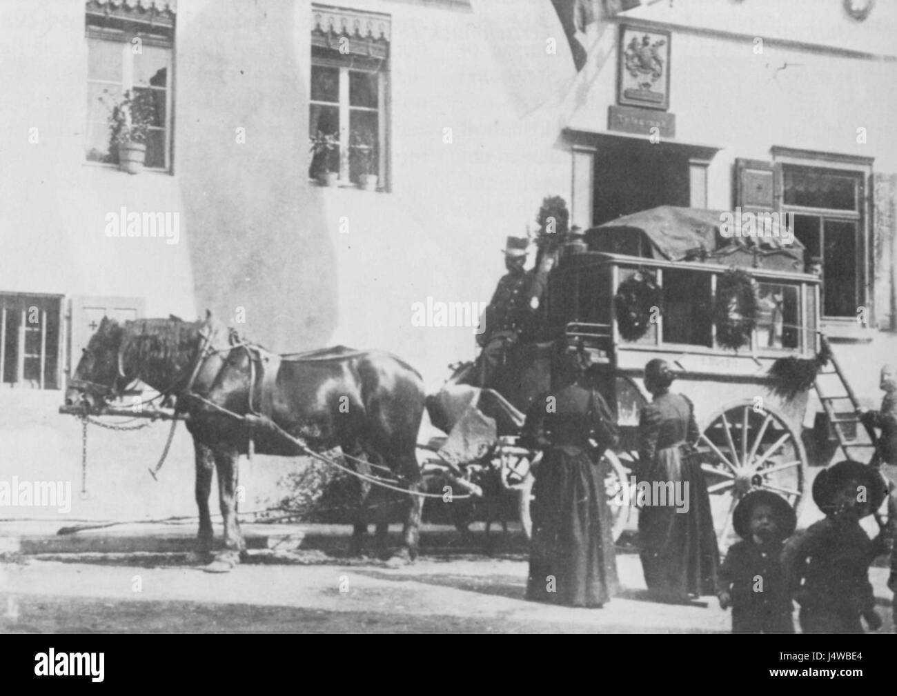 A historic image from the Zabergaeubahn railway, taken in 1896 ...